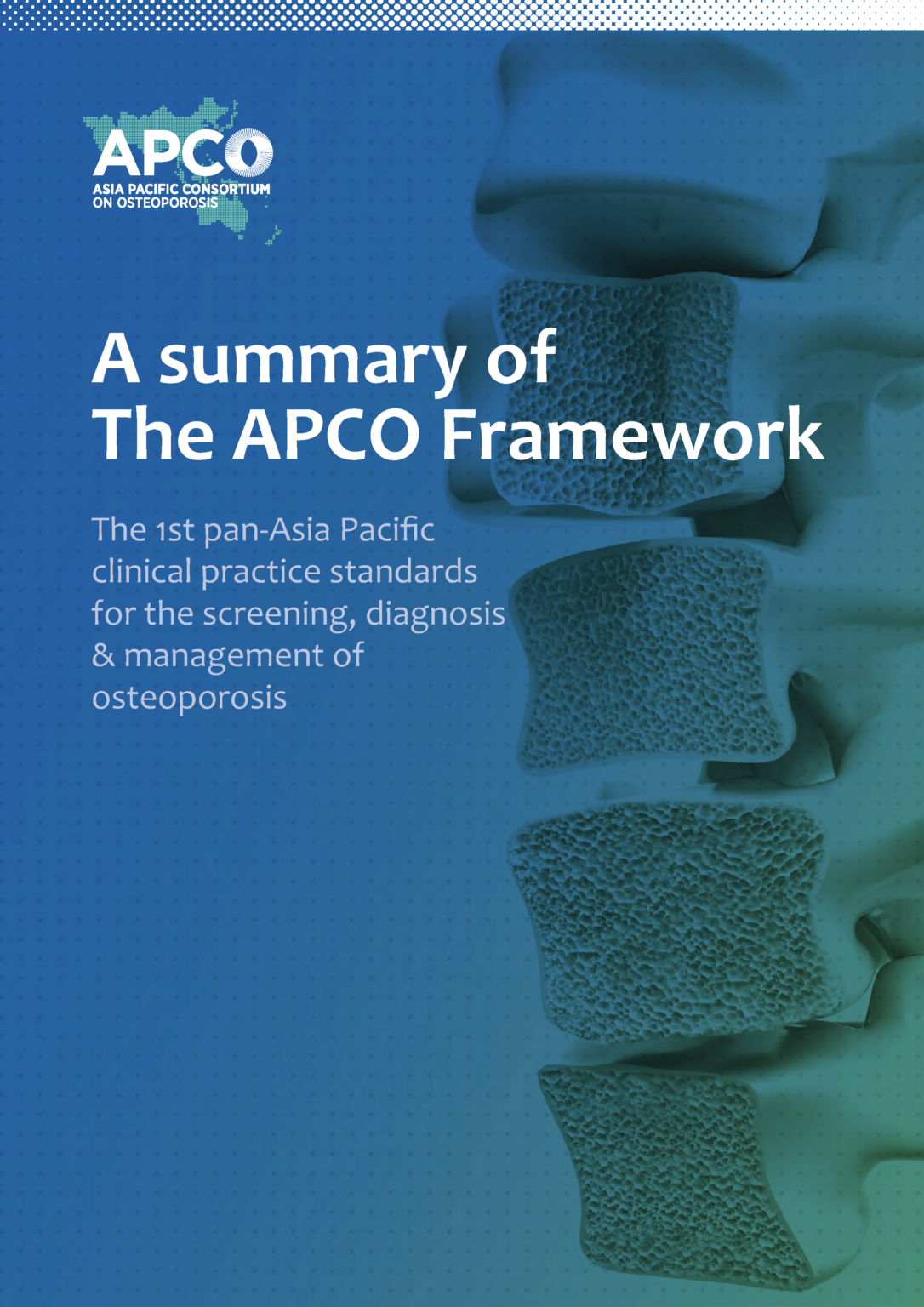 The APCO Framework resources, for screening, diagnosis and care