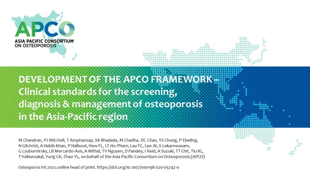The APCO Framework resources, for screening, diagnosis and care